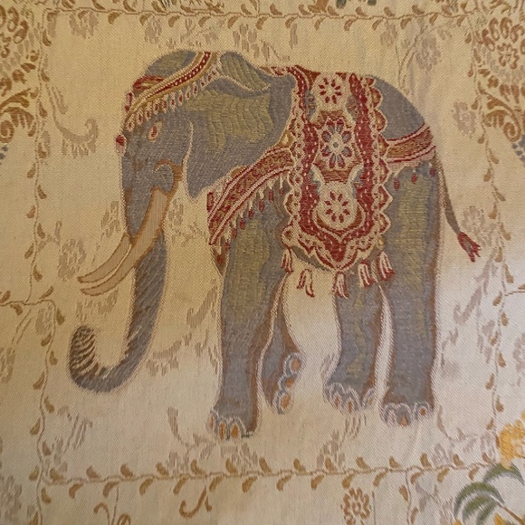 Pier 1 | Accents | Rare Pier One Imports Elephant Tapestry Lined Panel ...